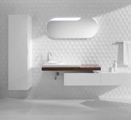 Kalebodur - Dot - White Mosaic Glossy - DOTM-P2001 - Wall Tile