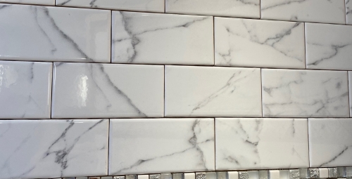 3” x 6” - Roca - Bright Statuary - Ceramic Subway Tile - ON SALE - $3. ...