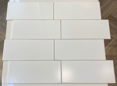 4-1/4” x 10” - Roca Tile - U281 White Ice Matte - United States Ceramic ...