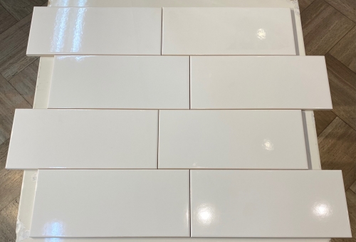 4-1/4” x 10” - Roca Tile - U081 White Ice Bright (glossy) - United ...