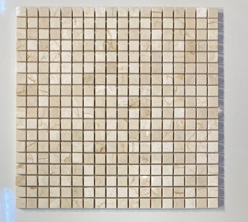 5/8” x 5/8” - Crema Marfil - Polished Marble Mosaic Tile - ON SALE - $2 ...