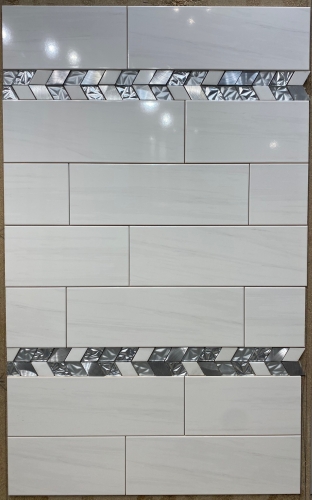 6” x 18” - Roca Tile - Lassa White Bright - Ceramic Wall Tile