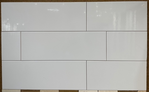 6” x 18” - Roca - White Ice Bright U081-618-1P - Ceramic Wall Tile - ON ...
