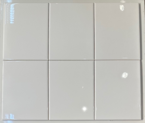 6” x 8” - Daltile - USA - Gloss White - Ceramic Wall Tile