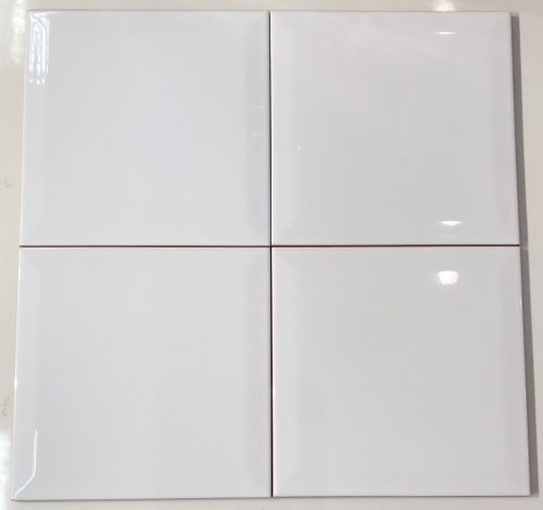 8” x 8” - Deltaker - Beveled Glossy White - Ceramic Wall Tile - ON SALE ...