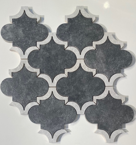 Gazzini - Monolith Black - Arabesque - Porcelain Mosaic Tile