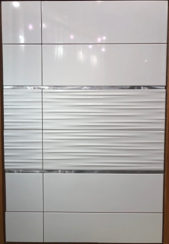 8” x 24” - Alaplana - Aspen Blanco Brillo / 8” x 24” - Aspen Waves ...