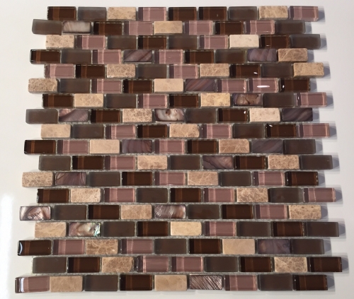 Glass + Stone + Shell Mosaic Tile - Bermuda Shell - ON SALE - $2.00 Per ...