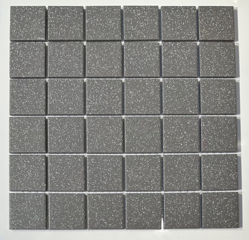 2” x 2” - Black Speckled - Unglazed Porcelain Mosaic Tile