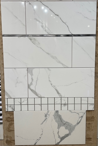 10” x 22” - Cinca - Luxury Statuario - Glossy Ceramic Wall Tile / 12” x ...