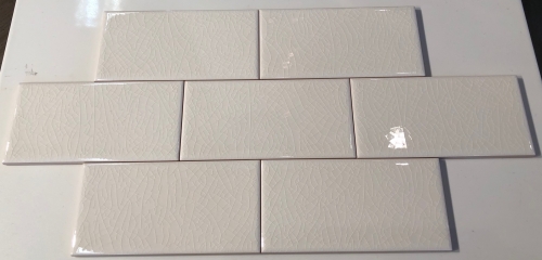 3” x 6” - ADEX - Hampton Bone / Biscuit - Crackle Subway Tile - Ceramic ...