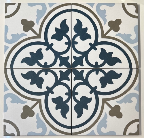 8” x 8” - Roca Tile - Casablanca - Heritage Blue - Porcelain Tile - ON ...