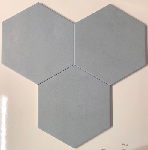 8” x 9” - Adex - HEX Azure ADFL300 - Glazed Porcelain Tile*