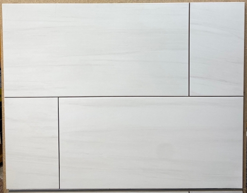 12” x 24” - Roca Tile - Lassa White Matte - Porcelain Tile