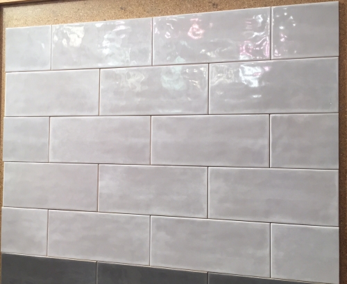 4-1/4" x 10" - U.S.C.T. - Maiolica Tender Gray - Ceramic Subway Tile