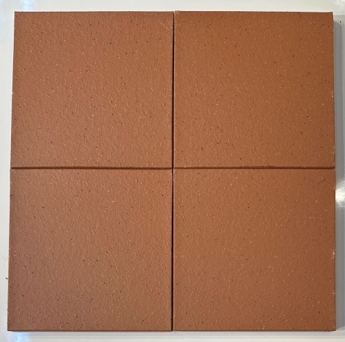 6” x 6” x 1/2” Thick - Metropolitan Quarry Tile - Mayflower Red Iron ...