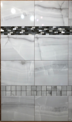 10” x 13” - HDC Porcelanicos - Onix Gris - Ceramic Wall Tile / 13” x 13 ...