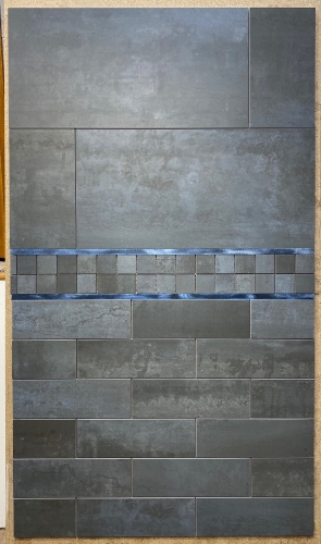 4”x12” / 12”x24” - Gazzini - Platform Blue Rett. - / Losanga Hexagon ...