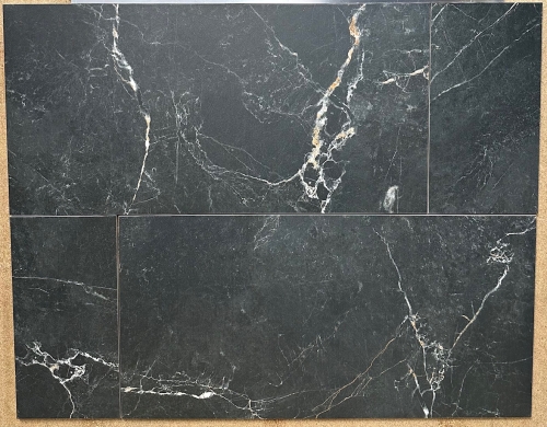 12”x24” - Roca Tile - Port Noir Black - Matte Porcelain Tile