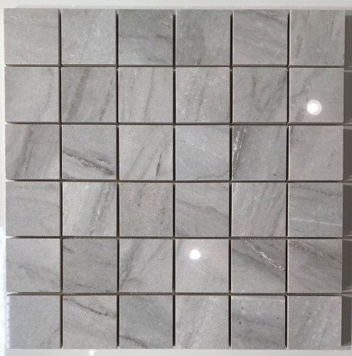 Gazzini - Luxury Grey Lappato - 2 inch Square Porcelain Mosaic Tile