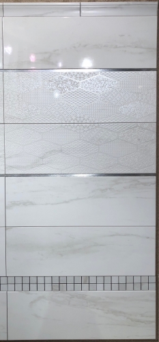 8” x 24” - Brennero - Venus White - Ceramic Wall Tile / 13” x 13 ...